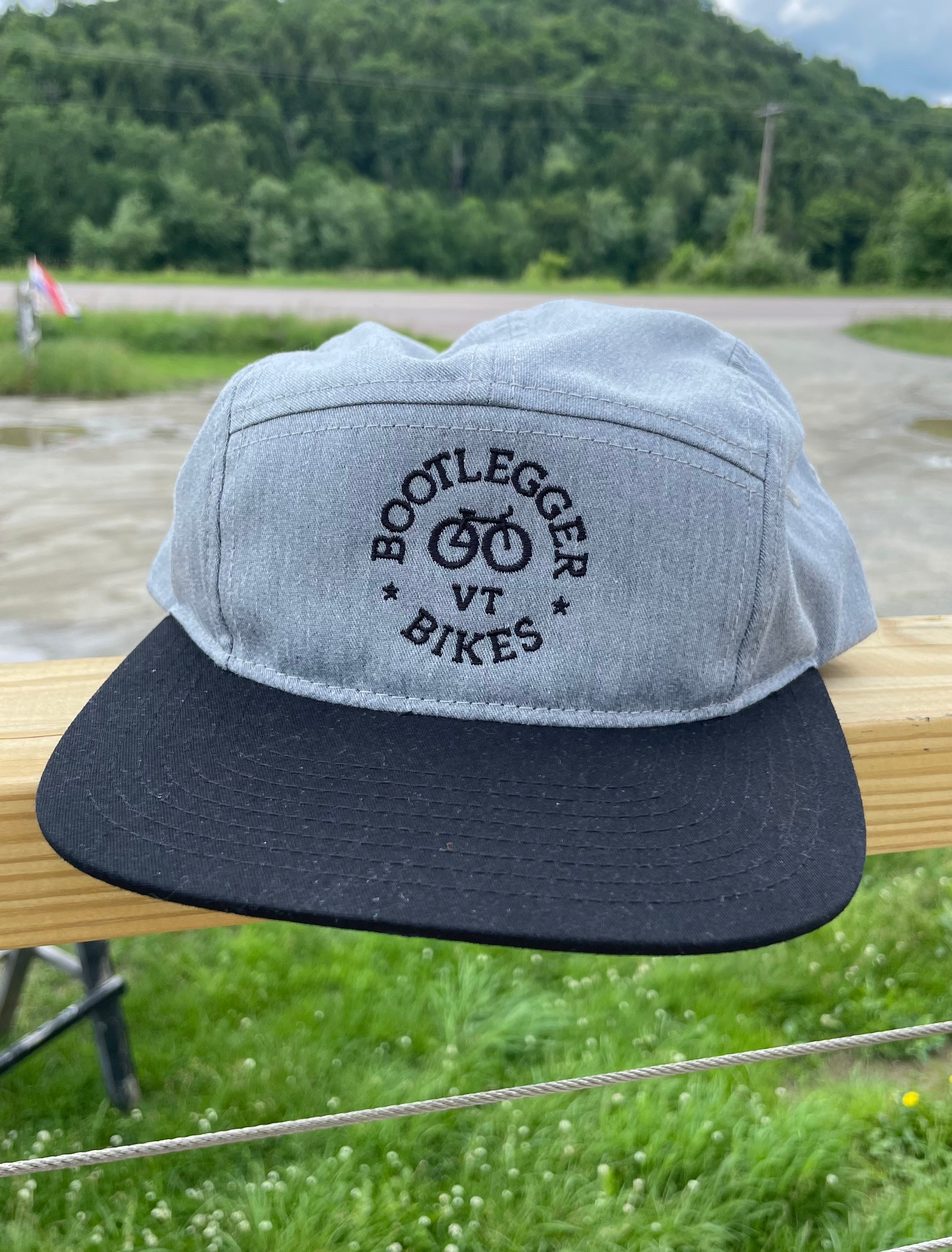 Bootlegger Bikes 5 Panel Hat (Grey)